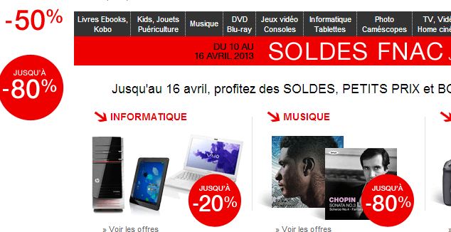 Soldes flottantes à la Fnac, le billet récapitulatif