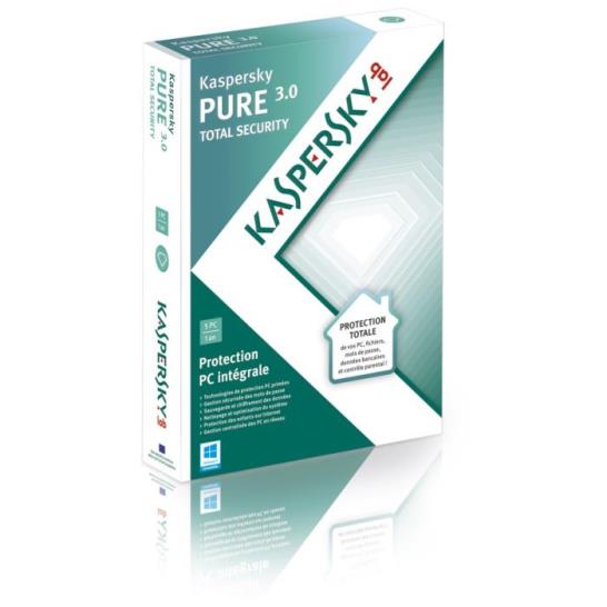 Kaspersky PURE 3.0 Total Security 5Pc/1 an à 25€99