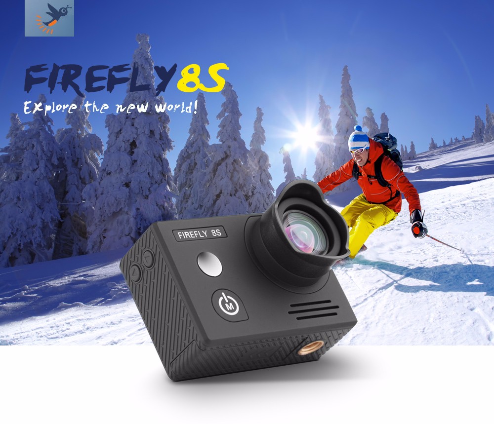 Action Cam Firefly 8s véritable 4K 30 i/s modèle sans distorsion (90°) à 67€17