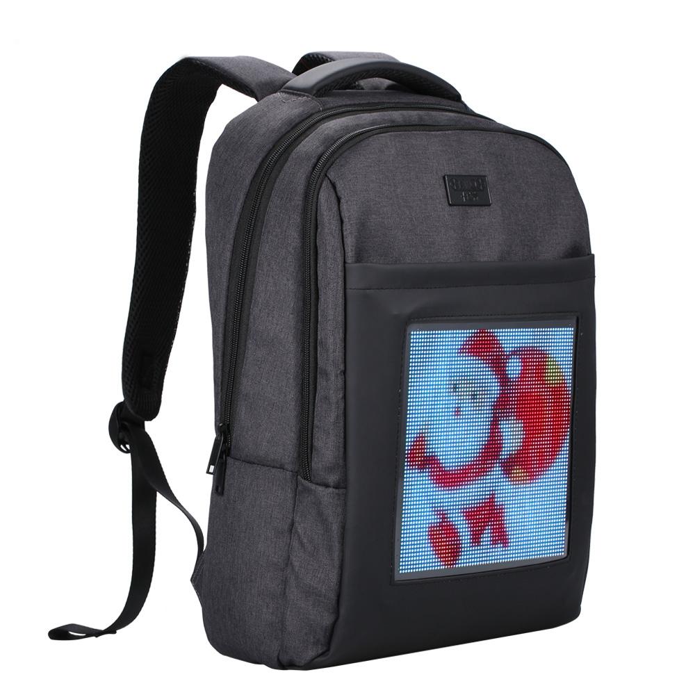 Sac à Dos écran Couleur LED affichage dynamique 25x25 cm WIFI à 62€48