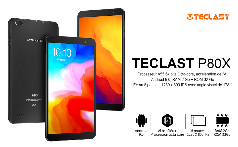 Teclast P80X, la meilleure tablette Android possible 8 pouces avec 4G à petit prix stock Europe ...