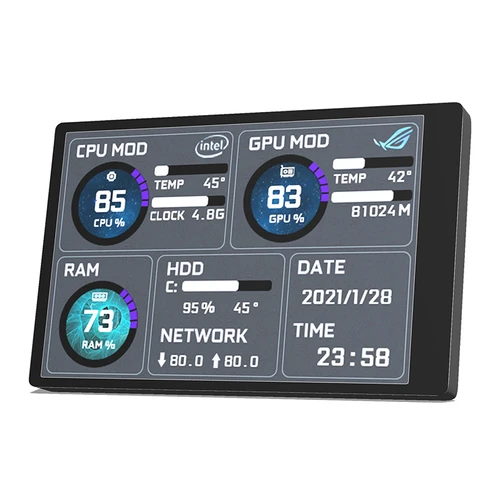 Mini écran 3.5 pouces sur port USB pour monitorer votre PC à 15.99€