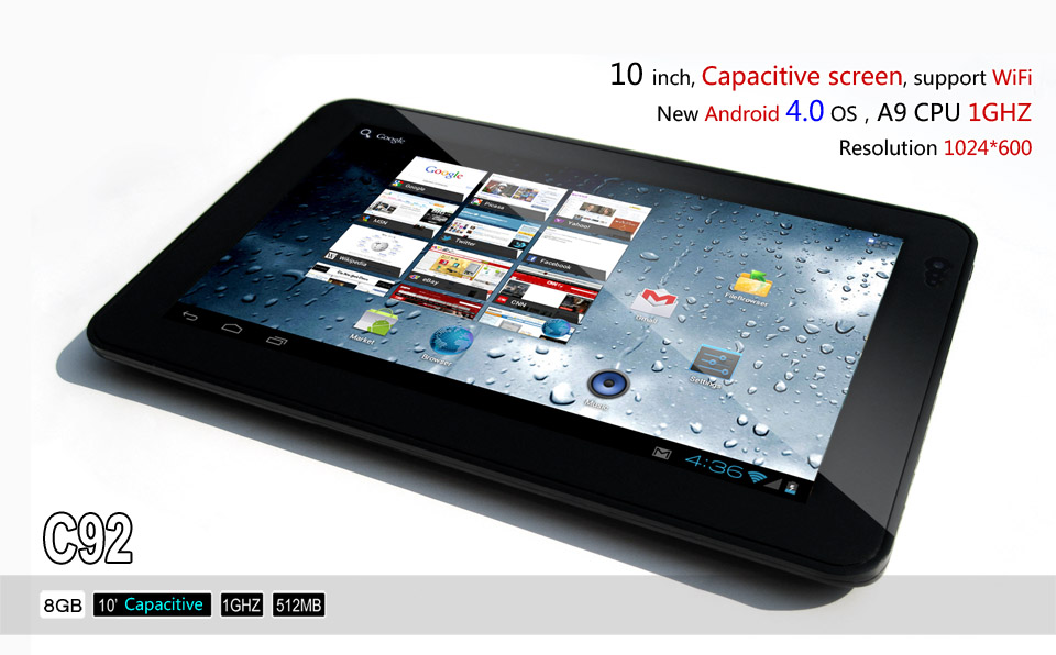 Tablette tactile 10 pouces Zenithink ZEPAD ZT280 C91 / C92 évolutive ...